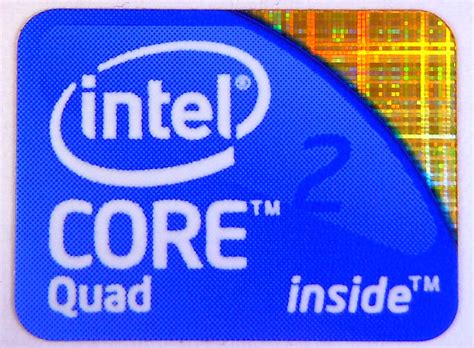 Intel Core 2 Quad Inside Sticker 18 X 24 5mm 193 Etsy