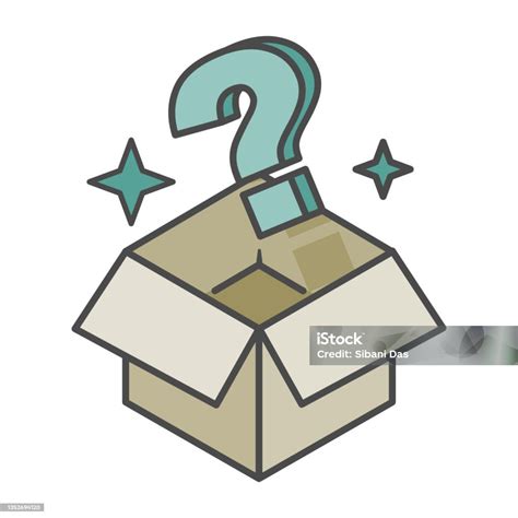 물음표가 있는 골판지 상자를 엽니다 미스터리 질문 깜짝 컨셉 미스터리에 대한 스톡 벡터 아트 및 기타 이미지 미스터리 상자 짐 싸기 Istock