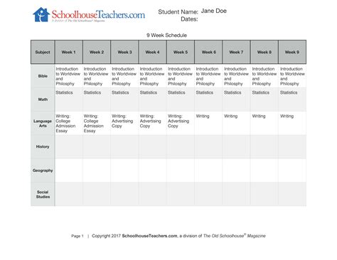 Custom Schedule Builder
