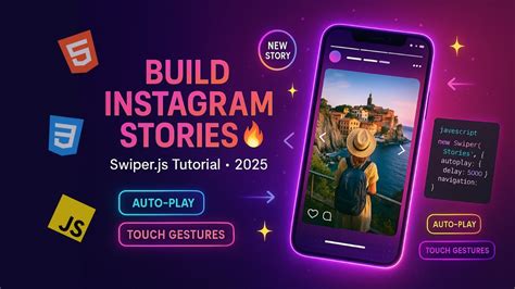 Build Instagram Stories With Swiperjs Step By Step Clone Tutorial 📱 Youtube