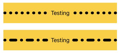 Ios Rendering Text In The Middle Of A Dashed Line Created With