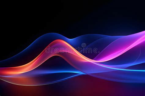 Abstract Wave Background Generative Ai Stock Illustration