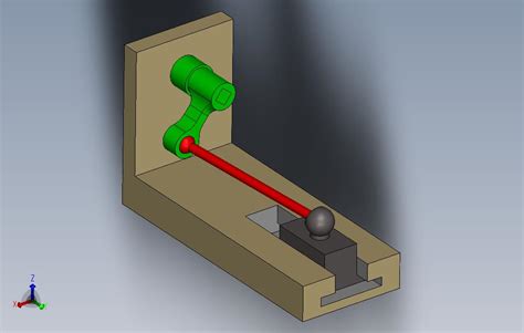 三维四杆机构solidworks 2010模型图纸免费下载 懒石网