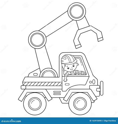 Cartoon Loader Construction Worker 191756273