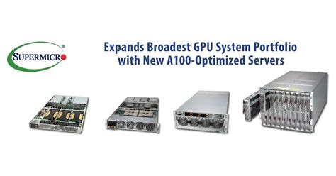 Supermicro Expands Its Portfolio Bringing Highest Density 4u Server With Nvidia Hgx A100s 8 Gpu