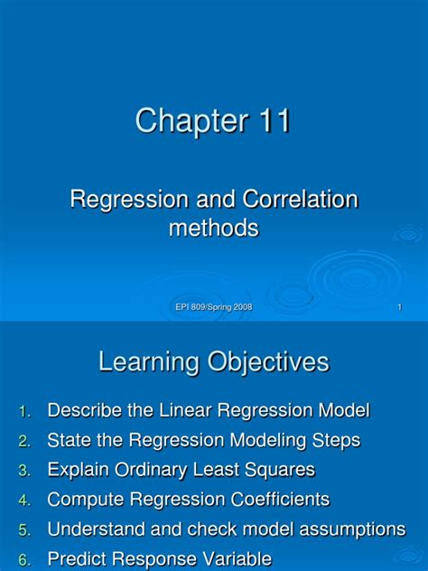 Fu Ch11 Linear Regression Pdf Regression Analysis Errors And