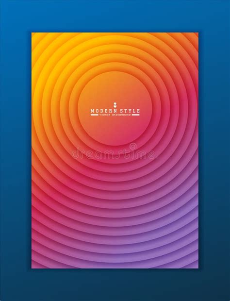 Minimal Template Design For Branding Advertising With Abstract Shapes Stock Vector