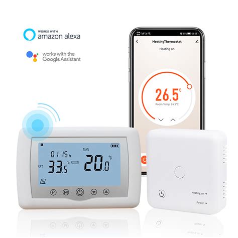 Factory Big LCD Touchscreen Wireless WiFi Thermostat For Gas Boiler Water Actuator Control