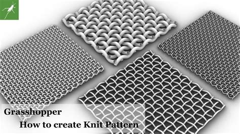 【grasshopper Tutorial】 How To Create Knit Pattern Youtube