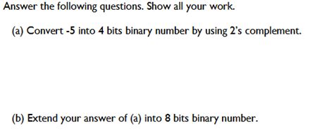 Solved Answer The Following Questions Show All Your Work Chegg