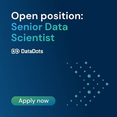 Datadots On Linkedin Are You An Experienced Data Scientist Were Thrilled To Introduce An