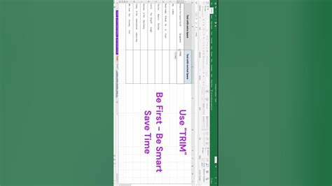 Remove Extra Space In A Excel Cell By Trim Function Youtube