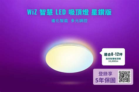 Philips 飛利浦照明 Wiz 智慧照明 Led吸頂燈 星鑽版 Pw012 Pchome 24h購物