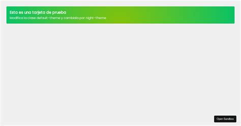 SCSS Theme Builder Demo Codesandbox