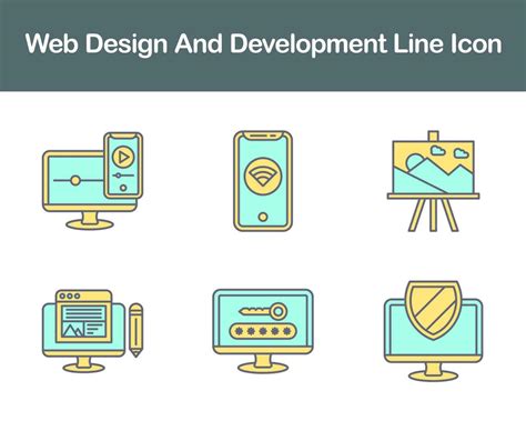 Web Design And Development Vector Icon Set 20643308 Vector Art At Vecteezy