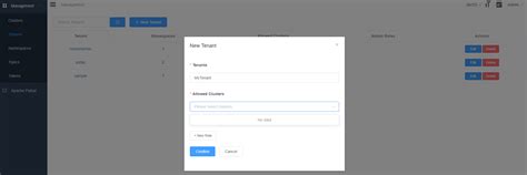 Manager Doesnt Show The Standalone Cluster Option For Adding To Tenant · Issue 292 · Apache