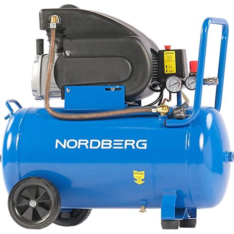 Компрессор поршневой NORDBERG 220В, ресив. 50л, 240 л/мин NCE50/240 ...