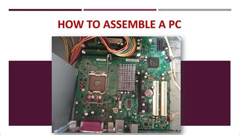 How To Build A Pc Assembling A Pc Step By Step Youtube