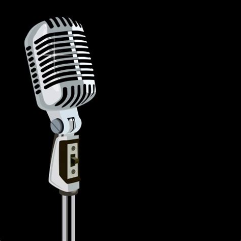 Microphone Vector Images Over
