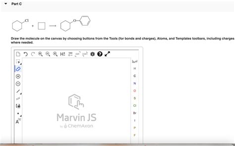 Solved Part Cdraw The Molecule On The Canvas By Choosing