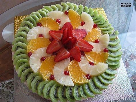 Как оригинально оформить нарезку фруктов простые идеи с фото Оформление фруктовой нарезки на