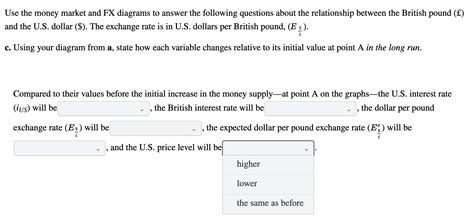 Choose An Answer For The Drop Downs The Options Are Chegg Com