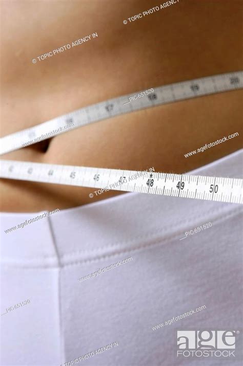 Babe Woman With Tape Measure Stock Photo Picture And Rights Managed Image Pic PIC