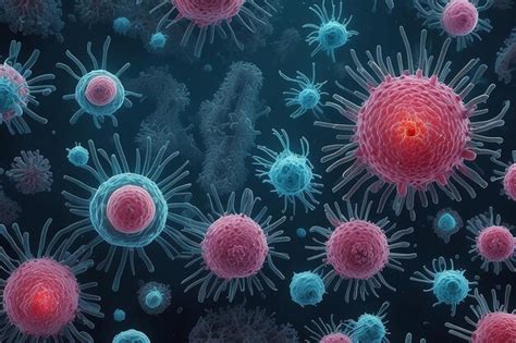 Bacterium Cells Viewed Under A Microscope Generative Ai Premium Ai Generated Image