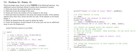 Solved Problem Points Given An Integer Array Chegg