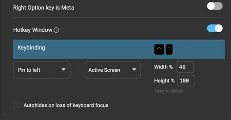 Global Hotkey Quake Style To Showhide Iterm Hotkey Window · Issue 91 · Warpdotdevwarp