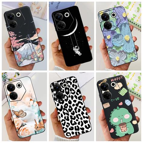 For Tecno Camon Pro G Case Ck N Phone Cover Cute Dinosaur Leopard Tpu Soft Casing For