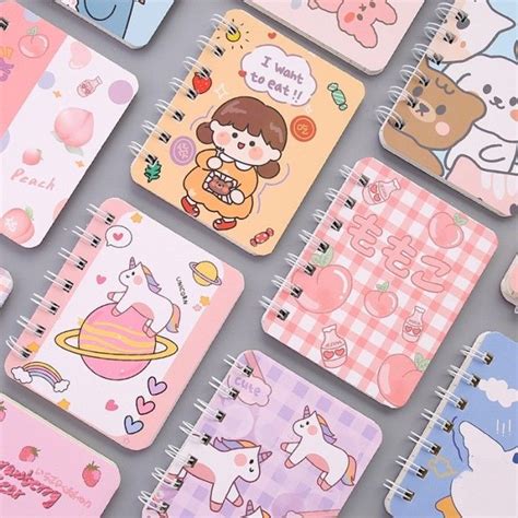 Cermin Cerdas Notebook Memo Buku Tulis Mini Catatan Ring A7 Spiral Motif Satuan Lazada Indonesia