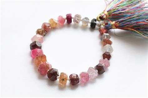 6 Inches Burmese Multi Spinel Tumble Cube Beads For Jewelry Etsy