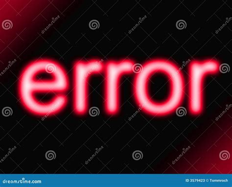 Red Error Stock Image Image Of Focus Relationship Problem 3579423