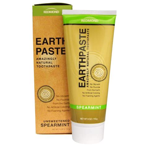 Redmond Trading Company Silver Earthpaste® Mineral Toothpaste Unsweetened Spearmint 4 Oz