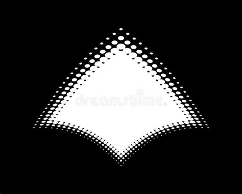 White Halftone Distort Logo Vector Technology Emblem Stock Vector