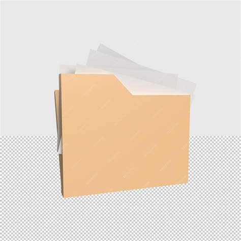 premium psd 3d folder rendered object illustration