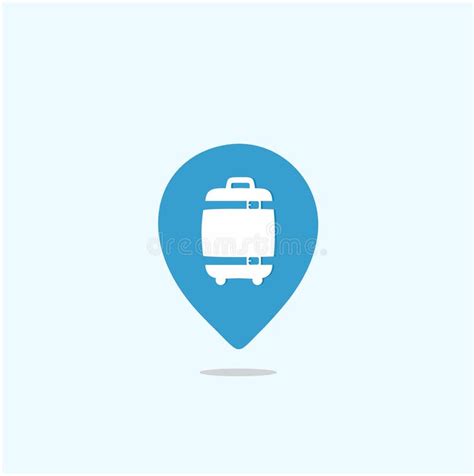 Simple Pin Location Design Inspiration For Holiday Theme Stock Illustration Illustration Of