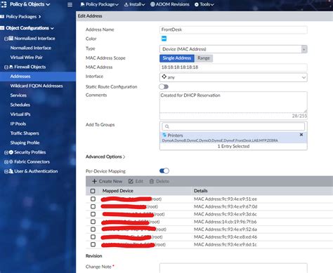 Mac Address Usage For Dynamic Firewall Address Fortinet Community