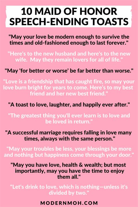 35 Maid Of Honor Speech Quotes To Enhance Your Toast Artofit