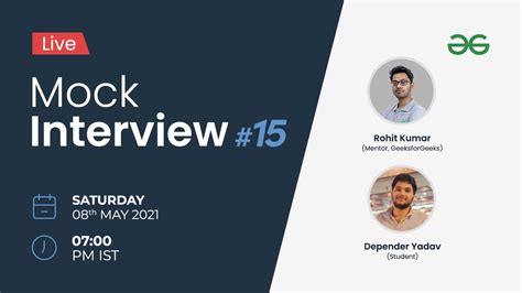 Live Mock Interview Real Time Technical Round Youtube