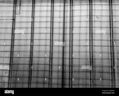 Matte Finish Glass Frame Background With Grid Canvas Pattern And