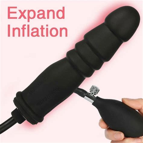 inflatable realistic g spot anal dildo butt sex plug toys for men women