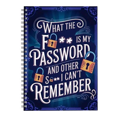 Password Organizer Notebook Internet Account Log Book For Secure