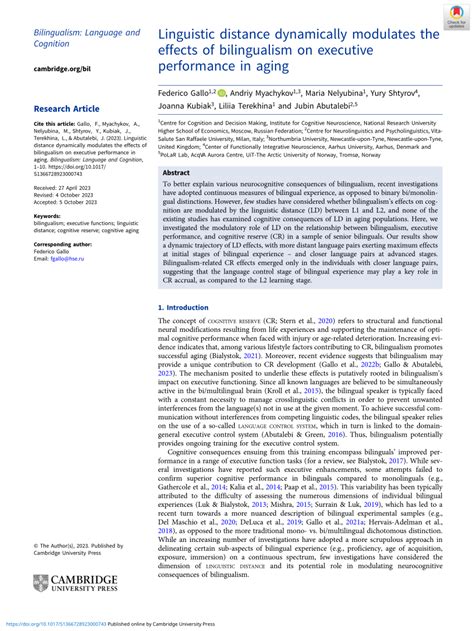 Pdf Linguistic Distance Dynamically Modulates The Effects Of