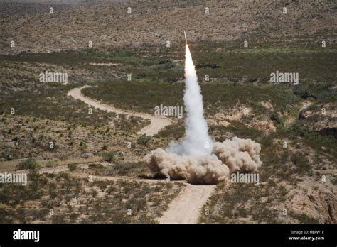 A Guided Multiple Launch Rocket System Gmlrs Rocket Is Launched From