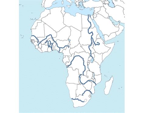 აფრიკის მდინარეები და ტბები Quiz