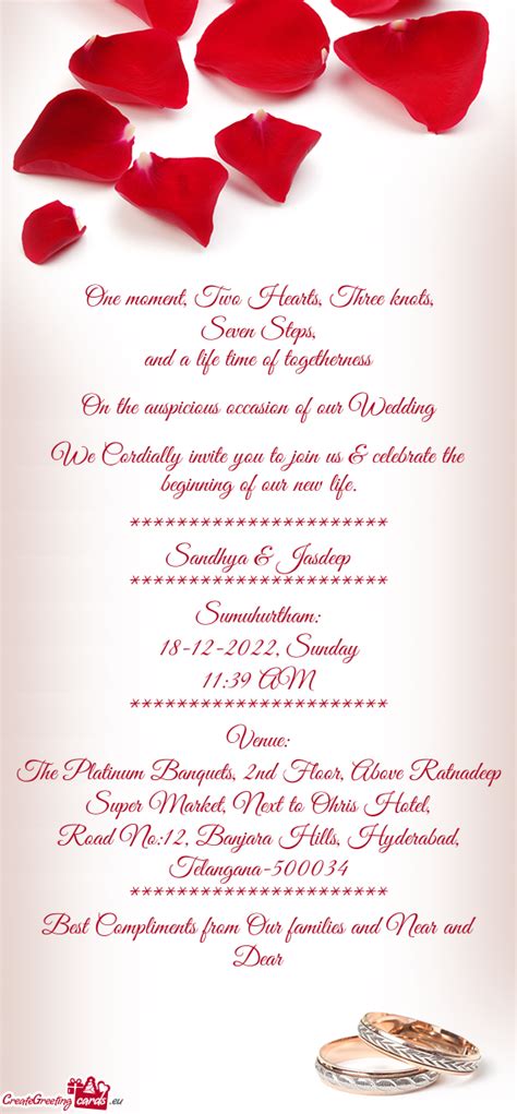 Sandhya And Jasdeep Free Cards