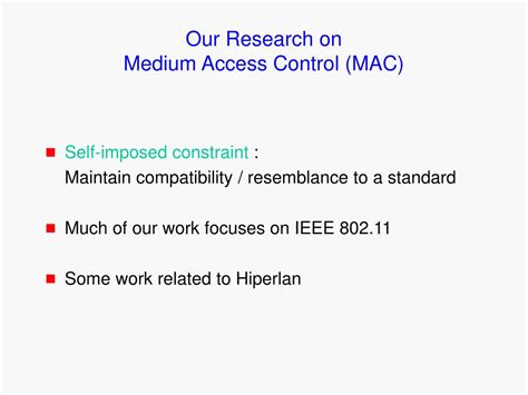 Ppt Wireless Medium Access Control Powerpoint Presentation Free Download Id592029