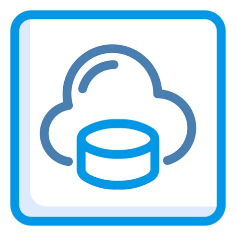 Cloud Data Generic Blue Icon